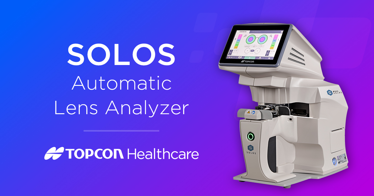Topcon SOLOS – One-Touch Lens Analysis