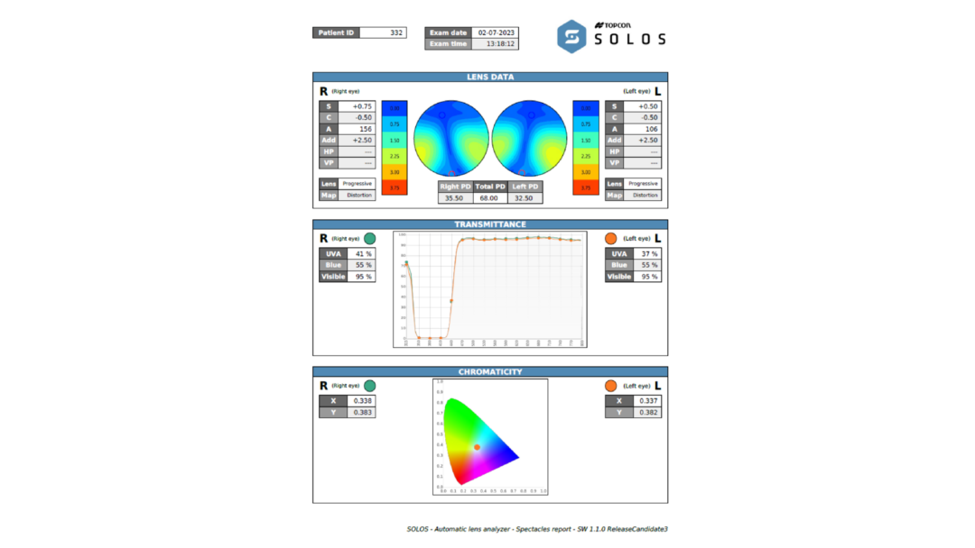 Topcon SOLOS – One-Touch Lens Analysis